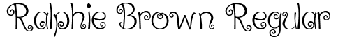 Ralphie Brown Regular: Baixar Fonte Grátis | MaisFontes