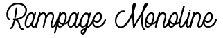 Rampage Monoline: Download Free Font | MaisFontes