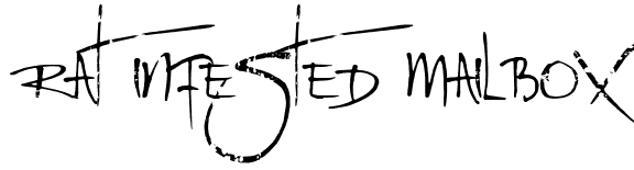 Rat Infested Mailbox: Free Font Download | MaisFontes