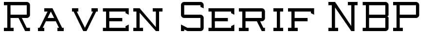 Raven Serif NBP: Free Font Download | MaisFontes