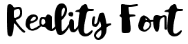 Reality Font: Free Download | MaisFontes