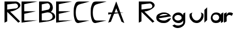 REBECCA Regular: Download Free Font | MaisFontes