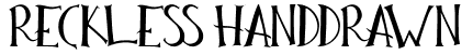 Reckless HandDrawn: Free Font Download | MaisFontes