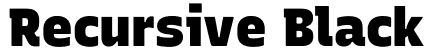 Recursive Black Font: Free Download | MaisFontes