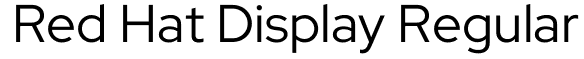 Red Hat Display Regular: Download Free Font | MaisFontes