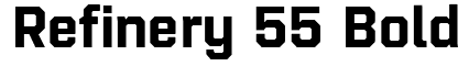 Refinery 55 Bold Font: Free Download | MaisFontes