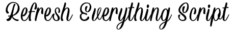 Refresh Everything Script: Descargar Fuente Gratis | MaisFontes