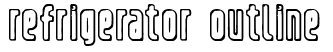 Refrigerator Outline: Free Font Download | MaisFontes