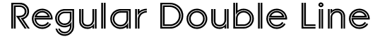 Regular Double Line Font: Free Download | MaisFontes
