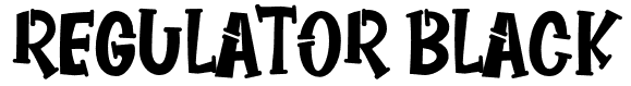 REGULATOR BLACK Font: Free Download | MaisFontes