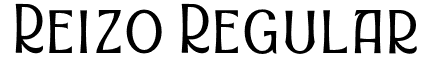 Reizo Regular: Free Font Download | MaisFontes