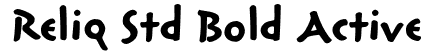 Reliq Std Bold Active Font: Free Download | MaisFontes