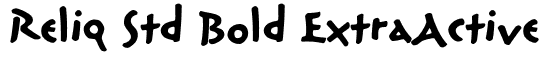 Reliq Std Bold ExtraActive Font: Free Download | MaisFontes