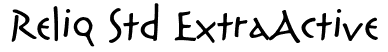 Reliq Std ExtraActive Font: Free Download | MaisFontes