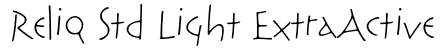 Reliq Std Light ExtraActive Font: Free Download | MaisFontes