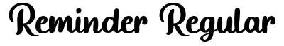 Reminder Regular: Free Font Download | MaisFontes