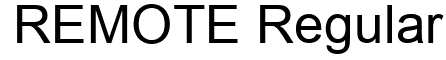 REMOTE Regular Font: Free Download | MaisFontes