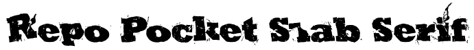 Repo Pocket Slab Serif Font: Free Download | MaisFontes