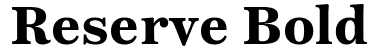 Reserve Bold Font: Free Download | MaisFontes