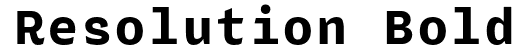 Resolution Boldフォントのダウンロード | MaisFontes