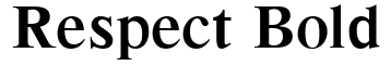 Respect Bold: Free Font Download | MaisFontes