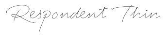 Respondent Thin Font: Free Download | MaisFontes
