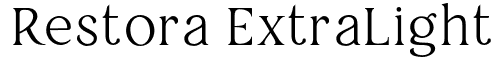 Restora ExtraLight: Free Font Download | MaisFontes