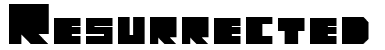 Resurrected Font: Free Download | MaisFontes