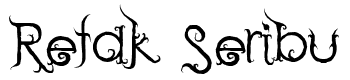 Retak Seribu Font: Free Download | MaisFontes