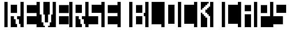 REVERSE BLOCK CAPS: Free Font Download | MaisFontes