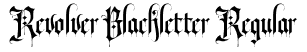 Revolver Blackletter Regular: Free Font Download | MaisFontes