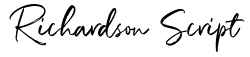 Richardson Script: Free Font Download | MaisFontes