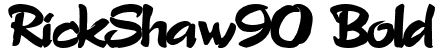 RickShaw90 Bold: Free Font Download | MaisFontes