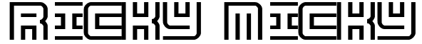 Ricky Micky Font: Free Download | MaisFontes