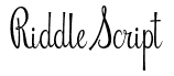 Riddle Script: Free Font Download | MaisFontes