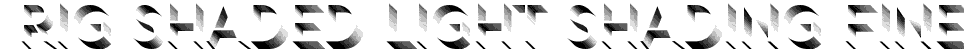 Rig Shaded Light Shading Fine Font: Free Download | MaisFontes