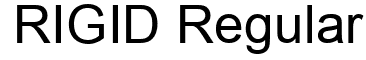 RIGID Regular: Free Font Download | MaisFontes