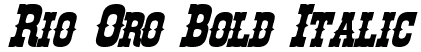 Rio Oro Bold Italic Font: Free Download | MaisFontes