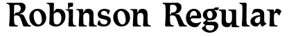Robinson Regular: Download Free Font | MaisFontes