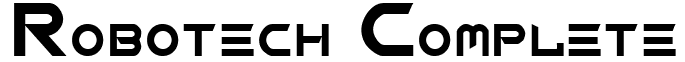 Robotech Complete: Free Font Download | MaisFontes