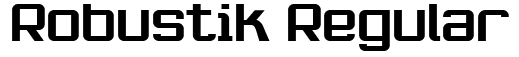 Robustik Regular: Free Font Download | MaisFontes