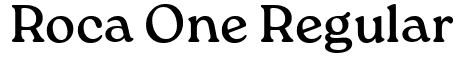 Roca One Regular: Download Free Font | MaisFontes