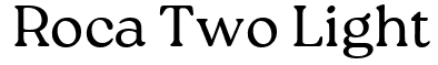 Roca Two Light: Free Font Download | MaisFontes