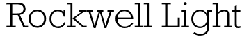 Rockwell Light Font: Free Download | MaisFontes