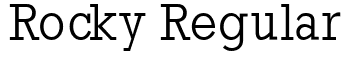 Rocky Regular Font: Free Download | MaisFontes