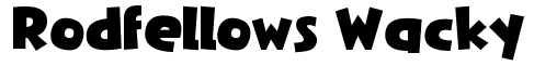 Rodfellows Wacky: Free Font Download | MaisFontes