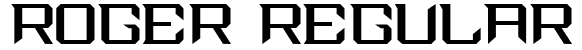 Roger Regular Font: Free Download | MaisFontes