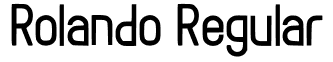 Rolando Regular Font: Free Download | MaisFontes