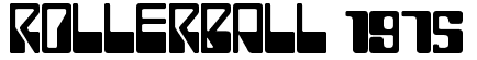 ROLLERBALL 1975 Font: Free Download | MaisFontes