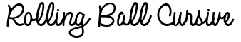 Rolling Ball Cursive: Free Font Download | MaisFontes